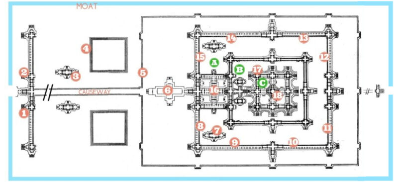 Angkor Wat Temple Complex Map with Highlights | Hello Angkor