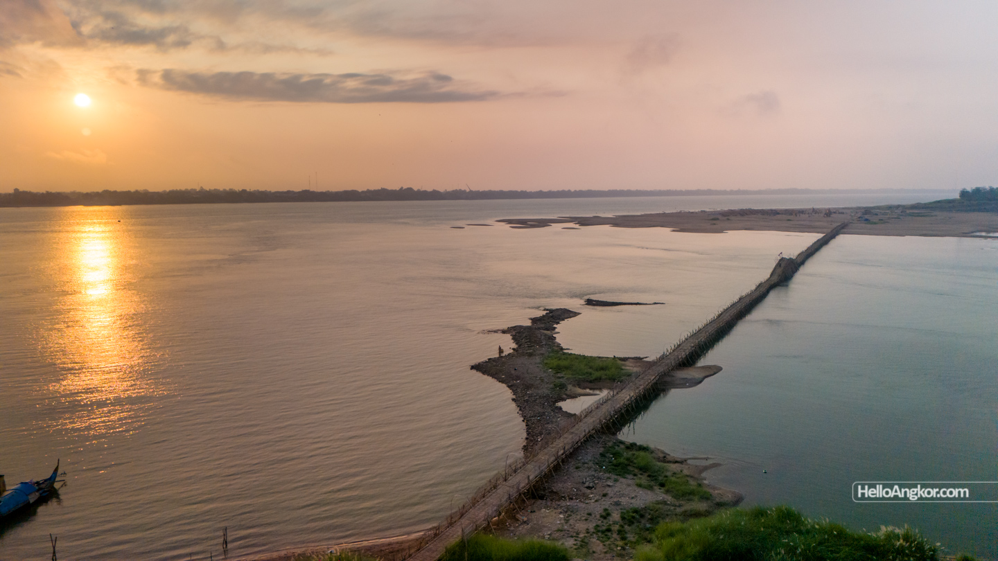 Koh Paen Island & the Bamboo Bridge of Kampong Cham | Hello Angkor